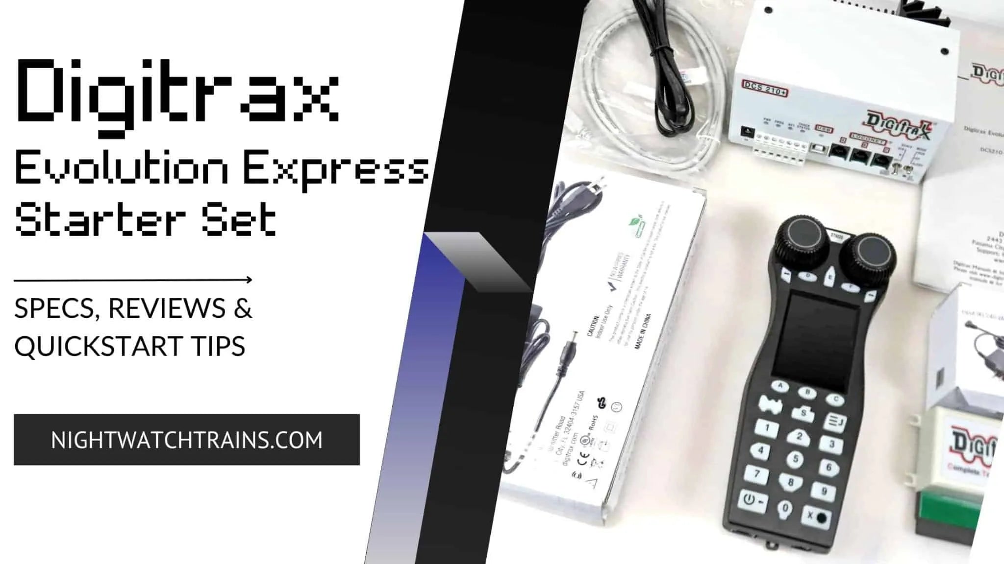 Digitrax EVOX Evolution Express Advanced 5A/8A Starter Set Review – Nightwatch Trains