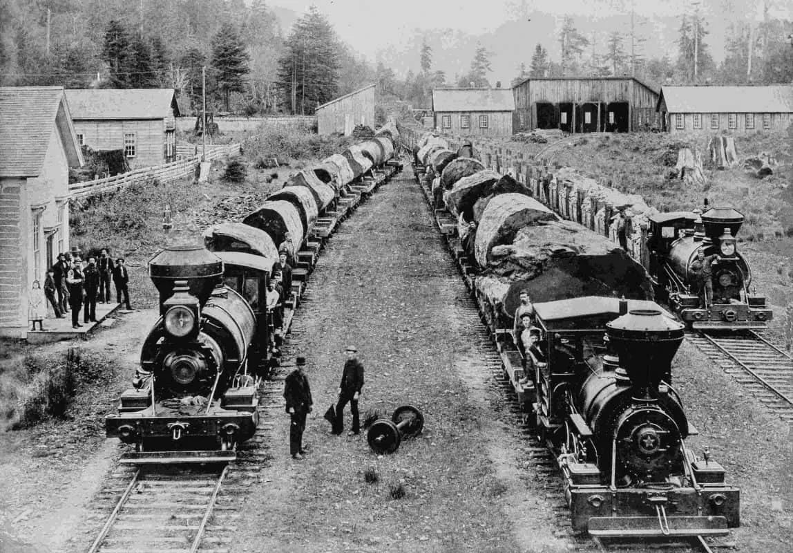 Before Pacific Fast Mail Brass Locos, The Evolution of Logging Locomot ...