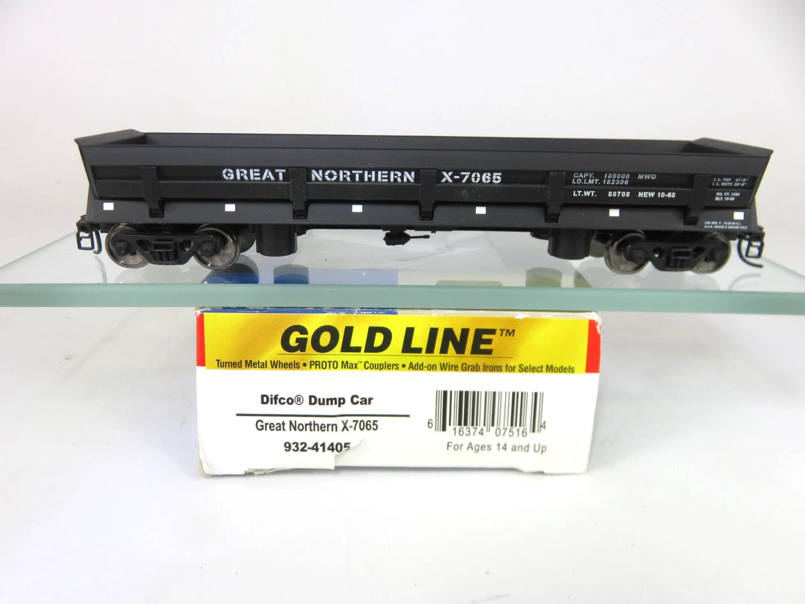 Walthers Gold Line 932-41405 HO Scale Great Northern Difco Dump Car Ro ...