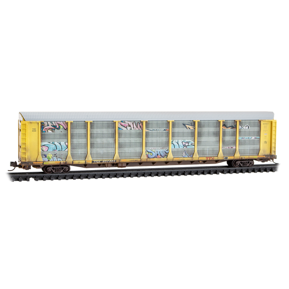 Micro Trains 11144490 N Scale 89' Tri-Level Closed Auto Rack TTX RD# T – Nightwatch Trains