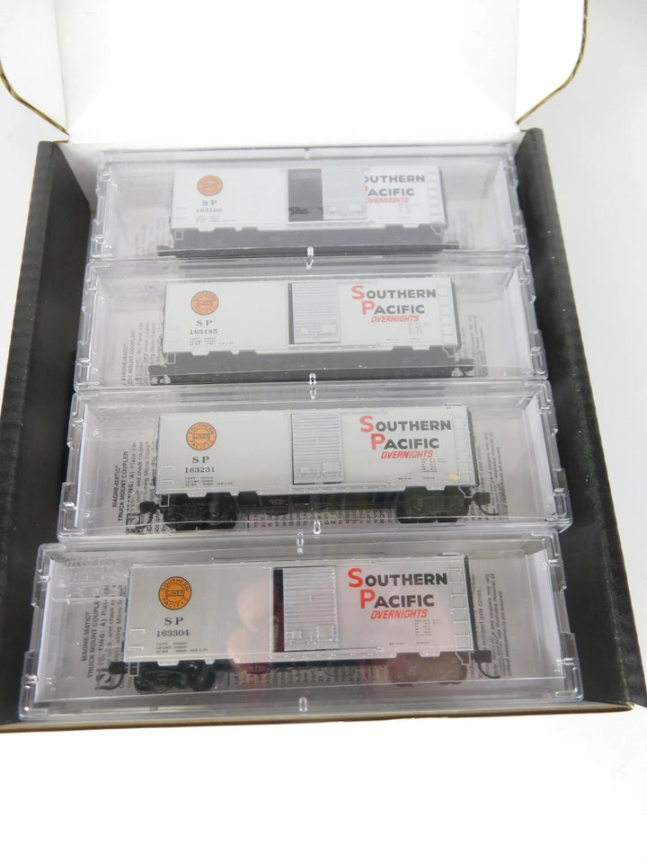 Micro Trains N Scale 98300242 SP Southern Pacific 40' Boxcar 4 Car Run ...