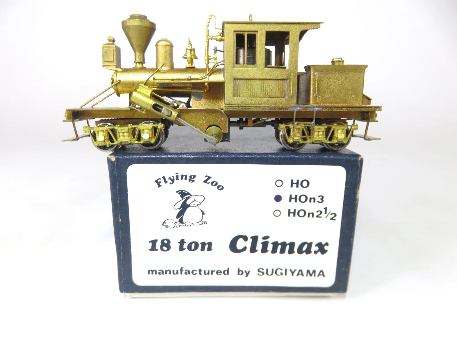 Flying Zoo Brass HOn3 Scale 18 Ton Climax Steam Logging Locomotive ...