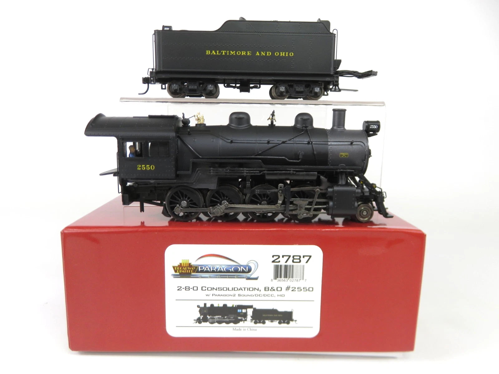 Broadway Limited BLI 2787 HO B&O 2-8-0 Consolidation Locomotive DCC/So ...