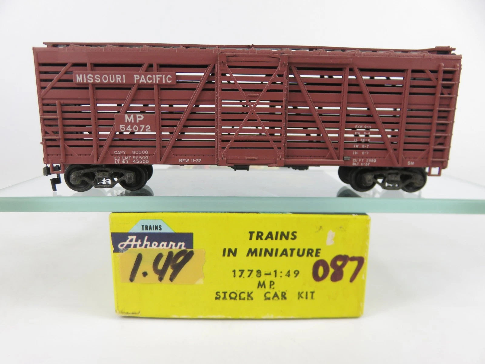 Athearn Blue Box #1778 HO Scale MP Missouri Pacific 40' Stock Car ...