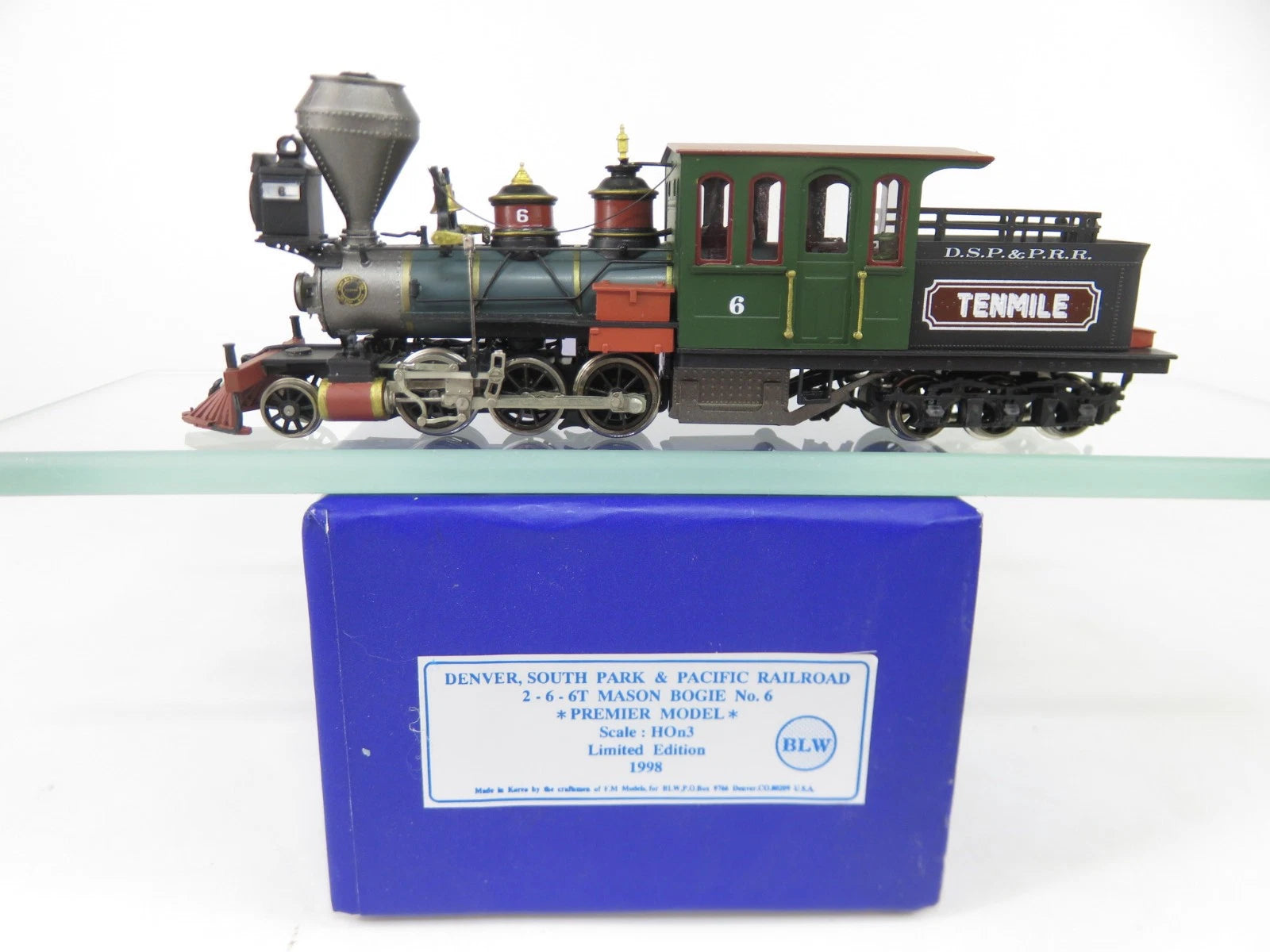 Berlyn Locomotive Works Brass HOn3 DSP&P Mason Bogie 2-6-6T Steam Loco ...