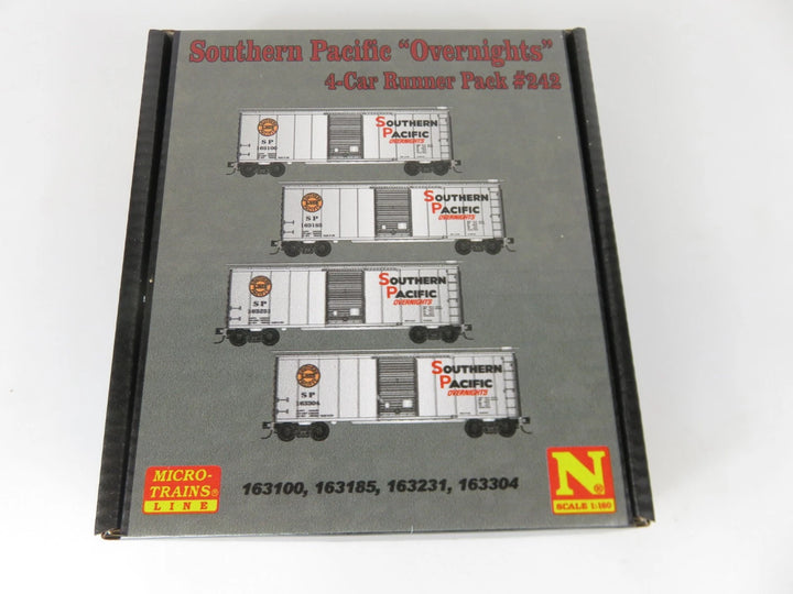 Micro Trains N Scale 98300242 SP Southern Pacific 40' Boxcar 4 Car Run ...