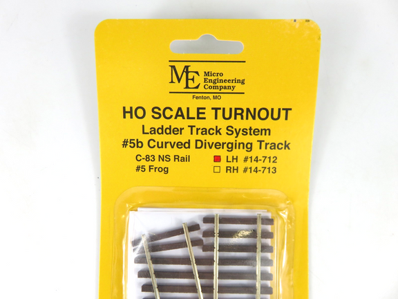 Micro Engineering HO 14-712 Code 83 Ladder Track System 5B Curved Dive ...
