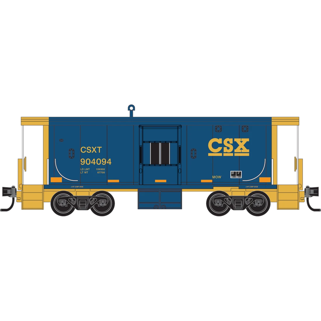 Micro Trains 13000330 N Scale CSX Transportaion 31' Bay Window Caboose ...