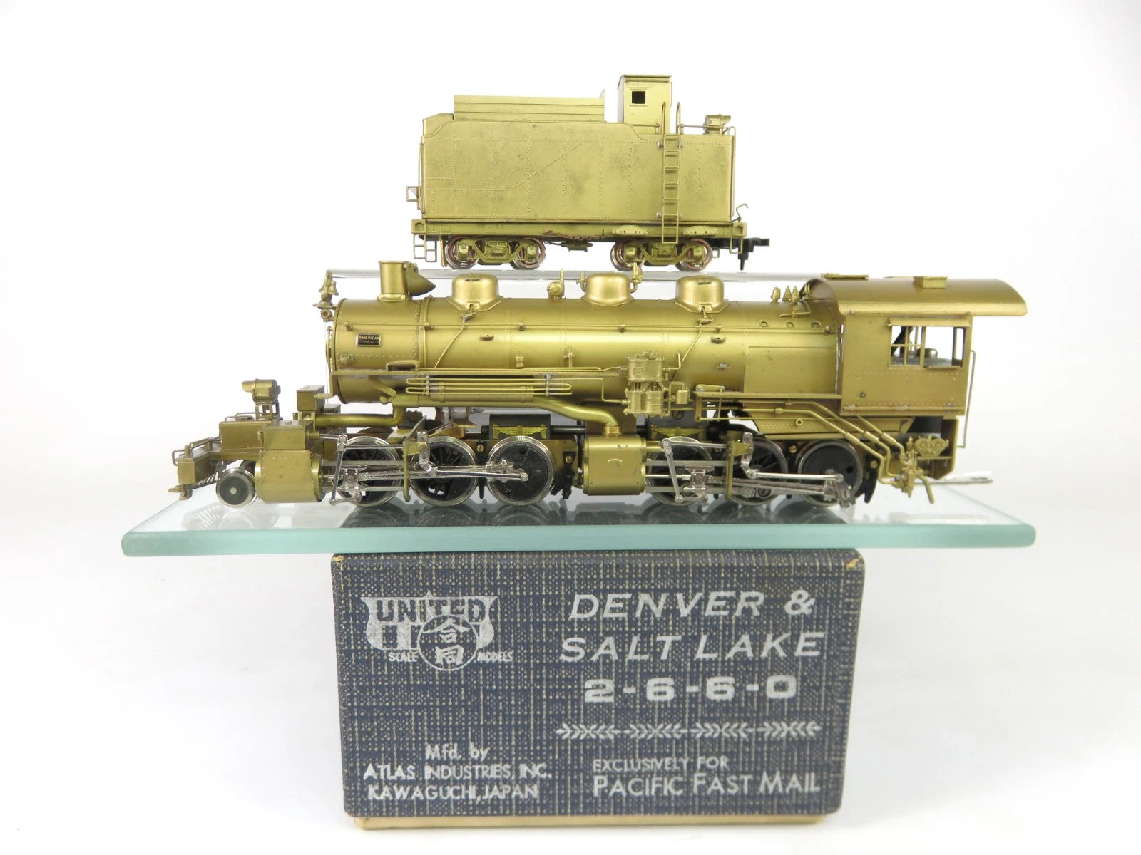 Pacific Fast Mail Brass HO Scale Denver & Salt Lake 2-6-6-0 Steam Loco ...