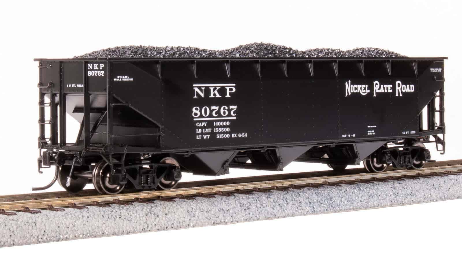 Broadway Limited 7383 HO Scale AAR 70-ton Triple 3-Bay Hopper Nickel P ...