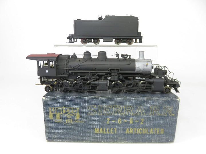 Pacific Fast Mail Brass HO Scale Sierra RR 2-6-6-2 Mallet Steam Locomo ...