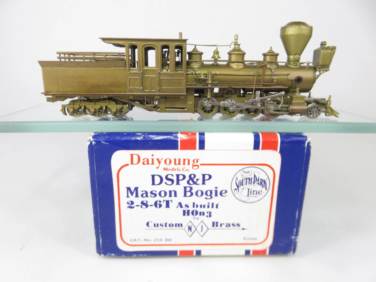 NJ Custom Brass ST213-3M HOn3 DSP&P Mason Bogie 2-8-6T Steam Locomotiv ...
