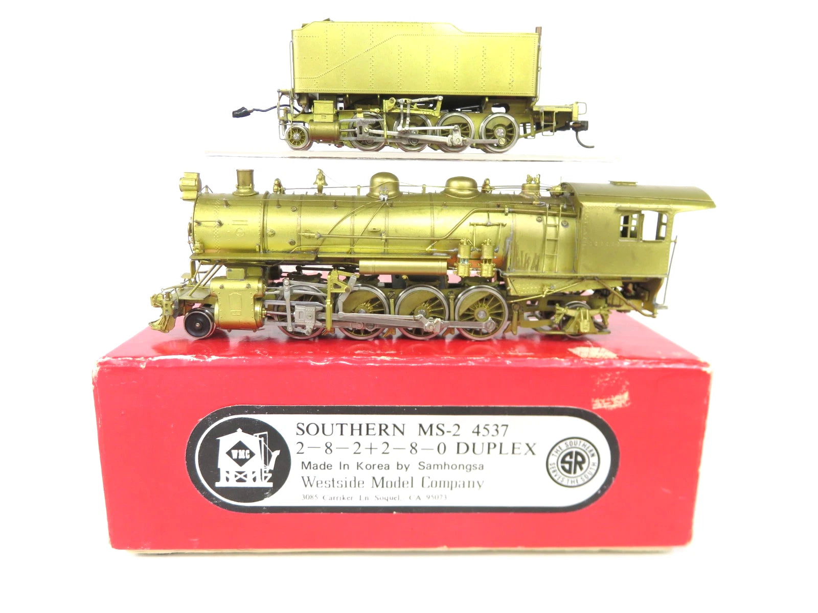 Westside Models Brass HO Scale Southern MS-2 2-8-2+2-8-0 Duplex Steam ...