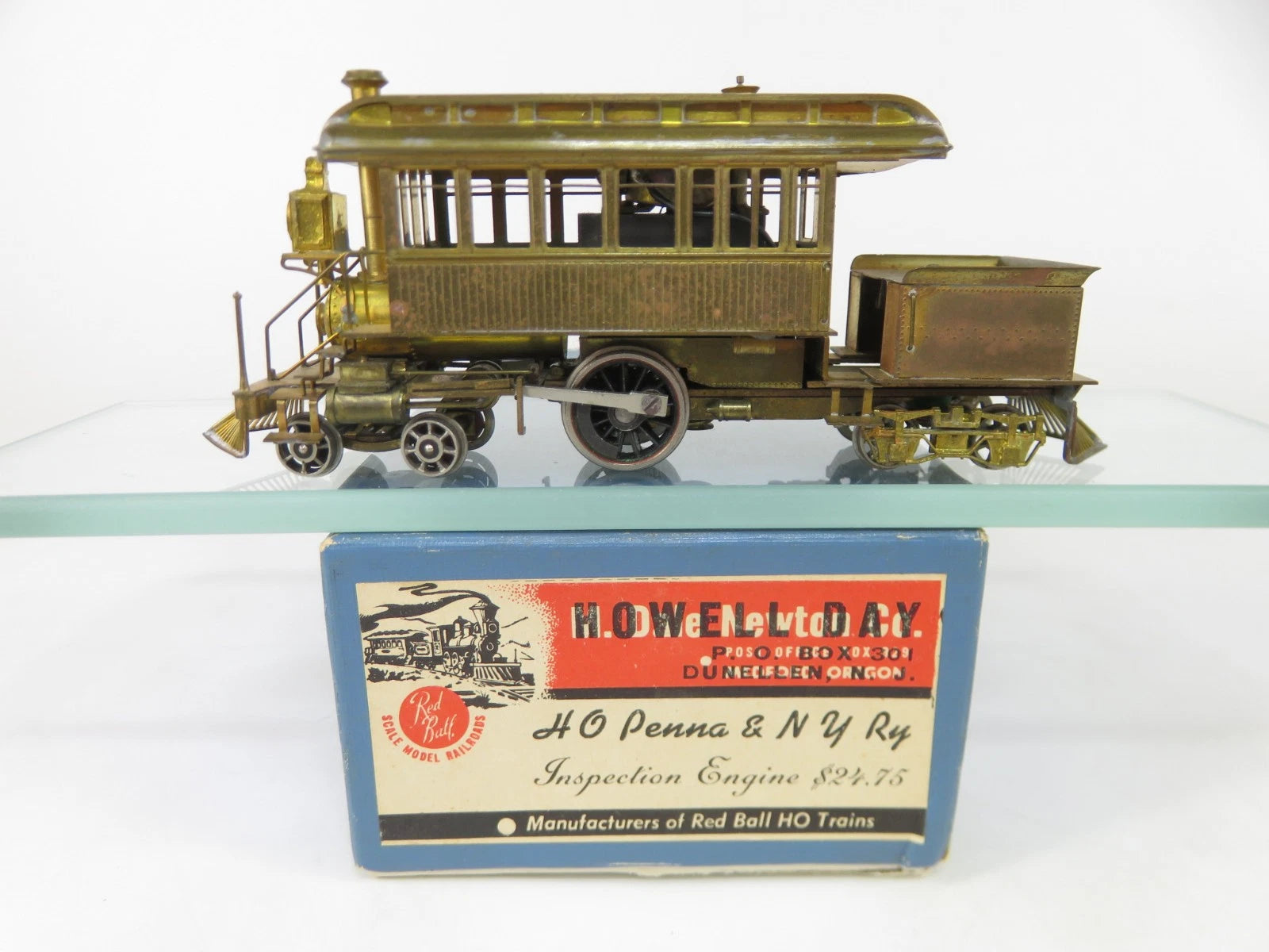 Red Ball Howell Day HO Brass Penna & NY RY 4-2-4T Inspection Steam Loc ...